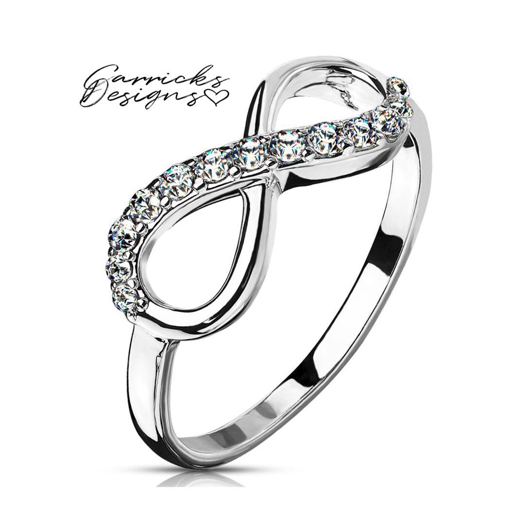 Women's Infinity Promise Ring Wedding Ring Infinity Promise Ring for Her - Etsy