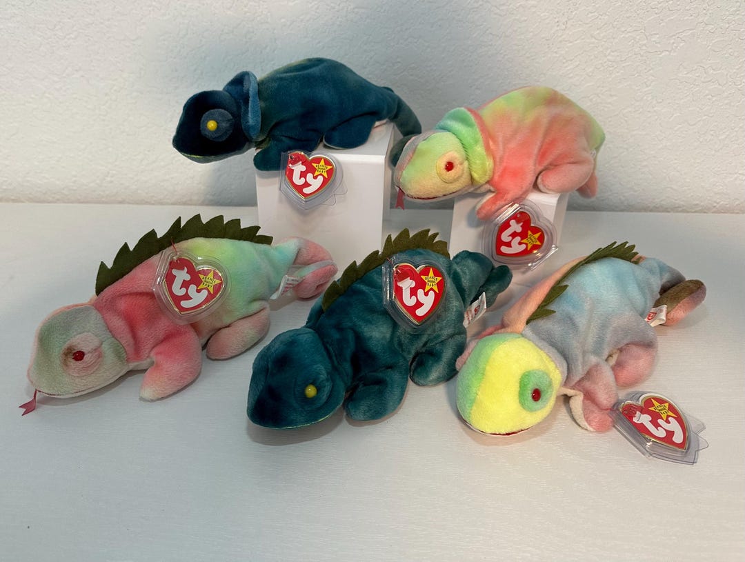 TY Beanie Babies Iggy/rainbow - Etsy