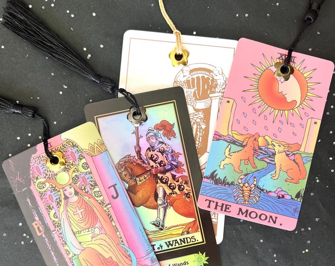 Mystical Tarot Card Bookmark - Intuitively Chosen or Custom Pick - Etsy