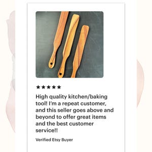 Teakwood Stirring Spatula for Sourdough Starter Bread Gift Mom Wooden ...