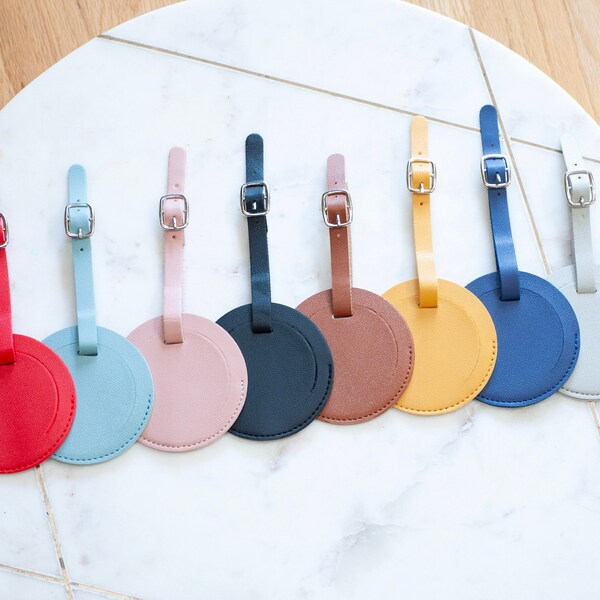 Round Luggage Tags - Etsy