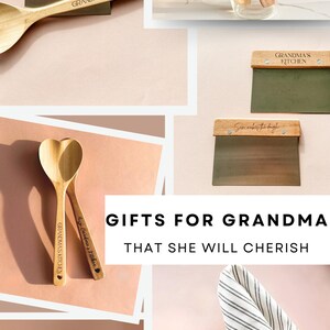 Personalized Gift Grandma Wooden Spoon Engraved Message Cooking Tool ...