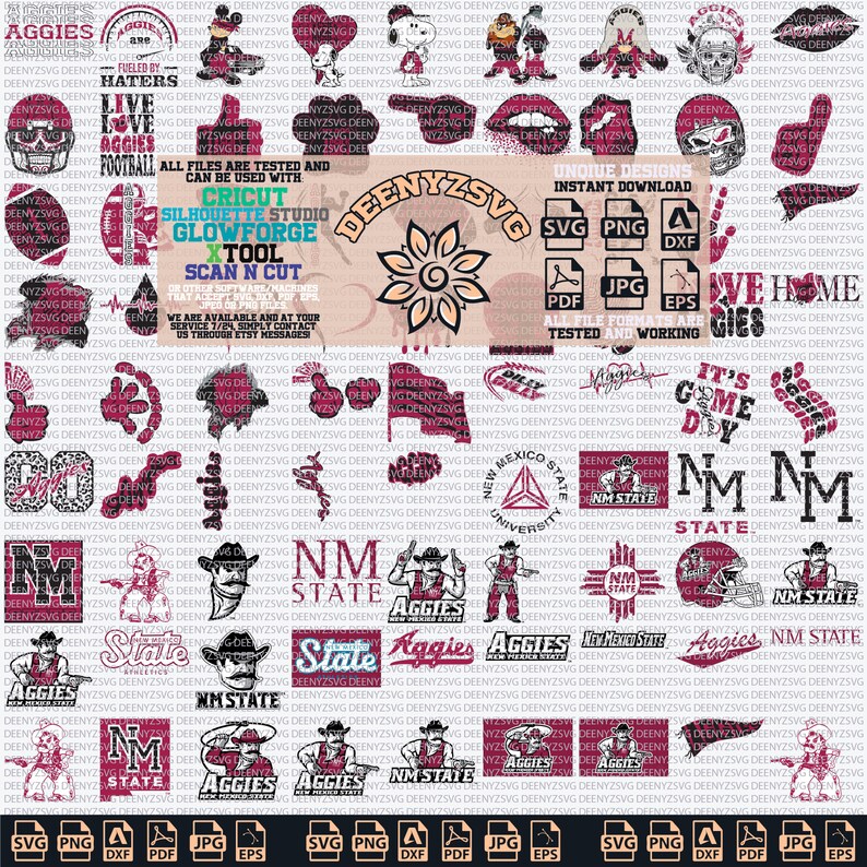 Aggies SVG, New Mexico State SVG, University, College, Football ...