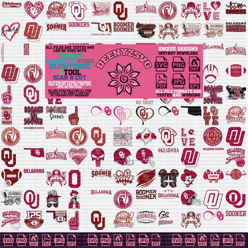 Sooners SVG, Oklahoma SVG, University, College, Football, Basketball ...