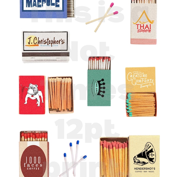 Custom Matchbook Art - Etsy UK