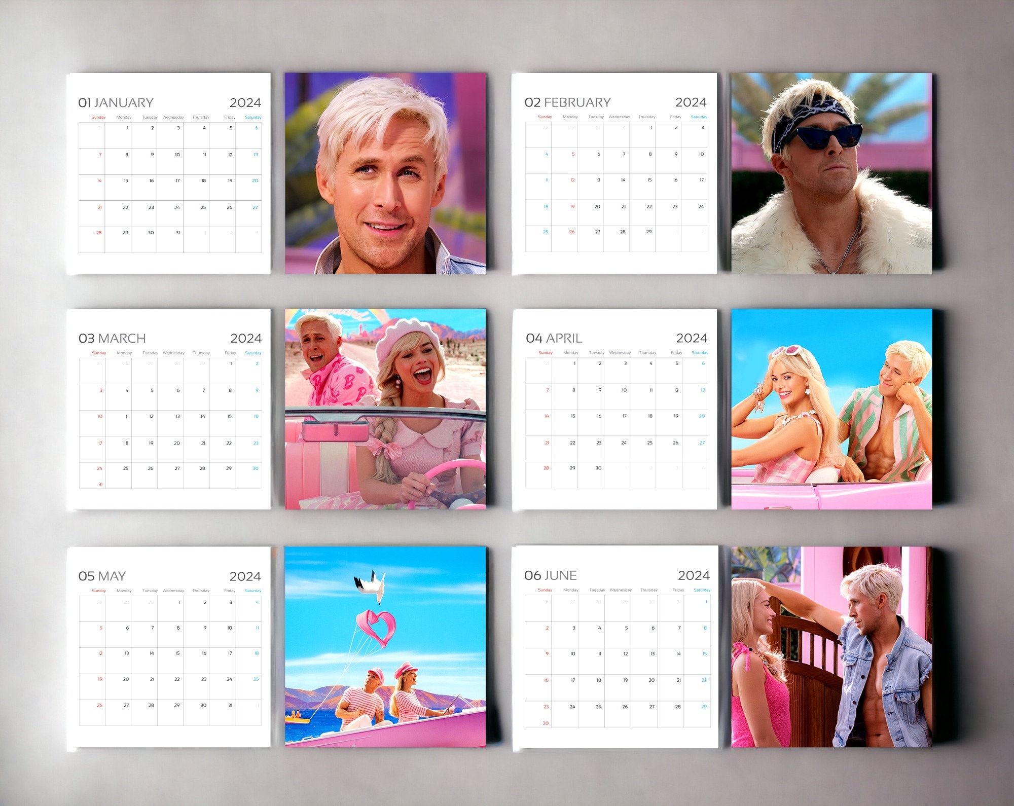 Ken 2024 calendar, Ryan 2024 wall calendar, Movie calendar 2024 sold by ... Ken 2024 calendar, Ryan 2024 wall calendar, Movie calendar 2024 sold by ...