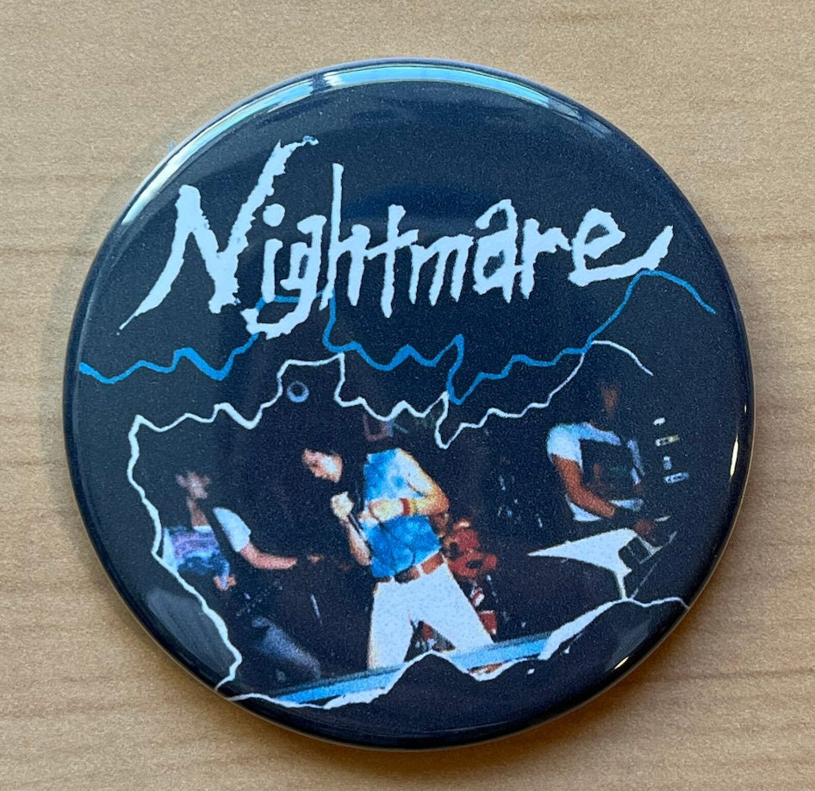NIGHTMARE Japanese Hardcore Punk Pin Badge Button Gauze Defector ...