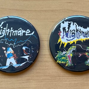 NIGHTMARE Japanese Hardcore Punk Pin Badge Button Gauze Defector ...