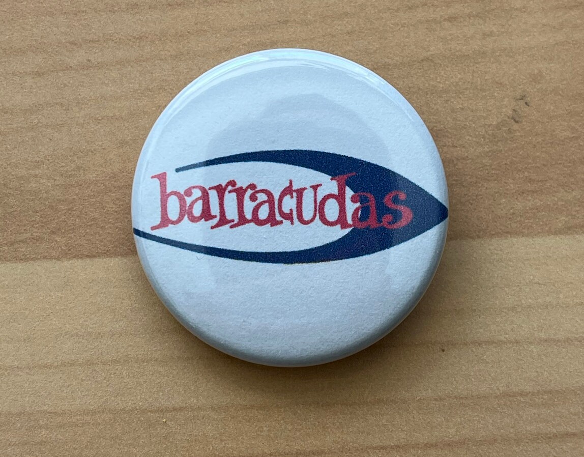 BARRACUDAS British Garage Rock Punk Pin Badge Button Summer Fun ...