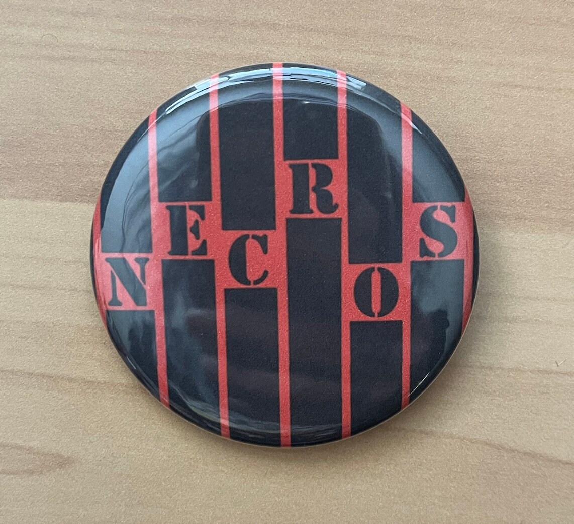 NECROS Ushc Punk Pin Button Badge Negative Approach Midwest Hardcore 80s Iq32 Die Kreuzen Black ...