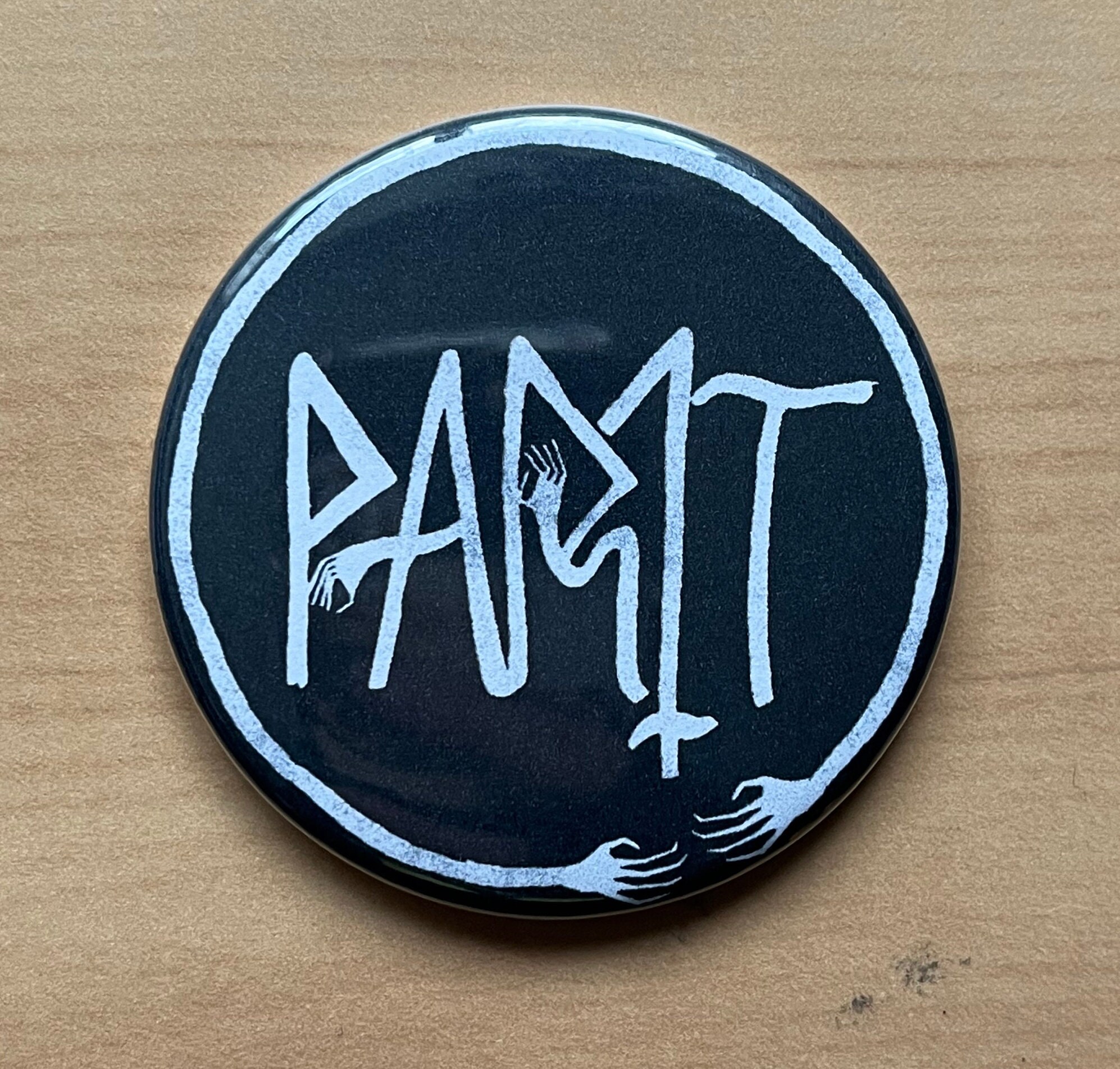 PART 1 Goth Punk Pin Badge Button Pusmort Paraworm in the Shadow of the ...