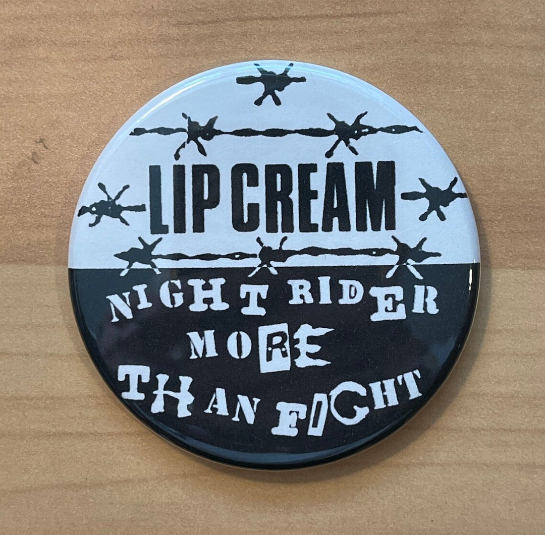 LIP CREAM Japanese Hardcore Punk Pin Badge Button Gauze Gastunk Outo the Comes Death Side ...