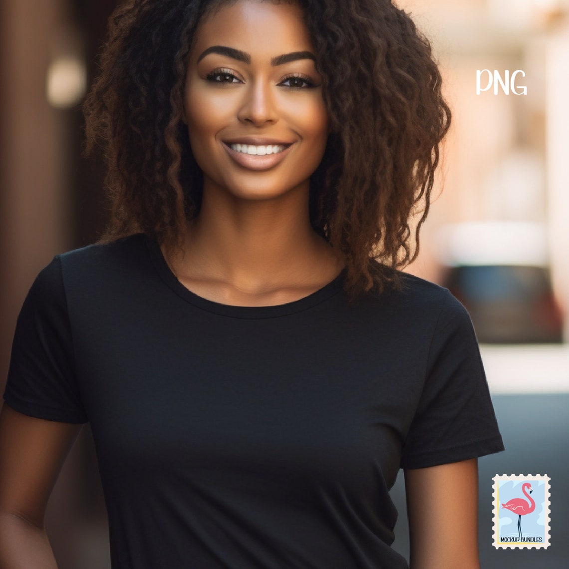Tshirt Mockup Bundle, Black Model Mockup, African American Woman Mockup ...