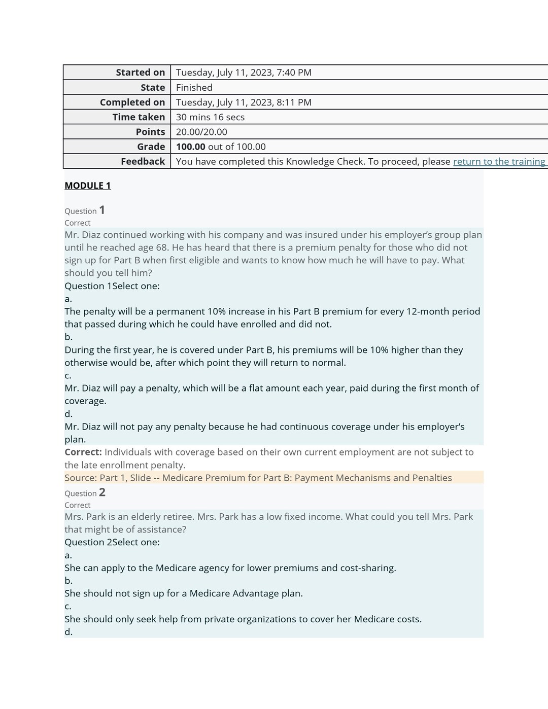 AHIP 2023-2024 Module 1 Final Review Attempt Score 100/100. - Etsy