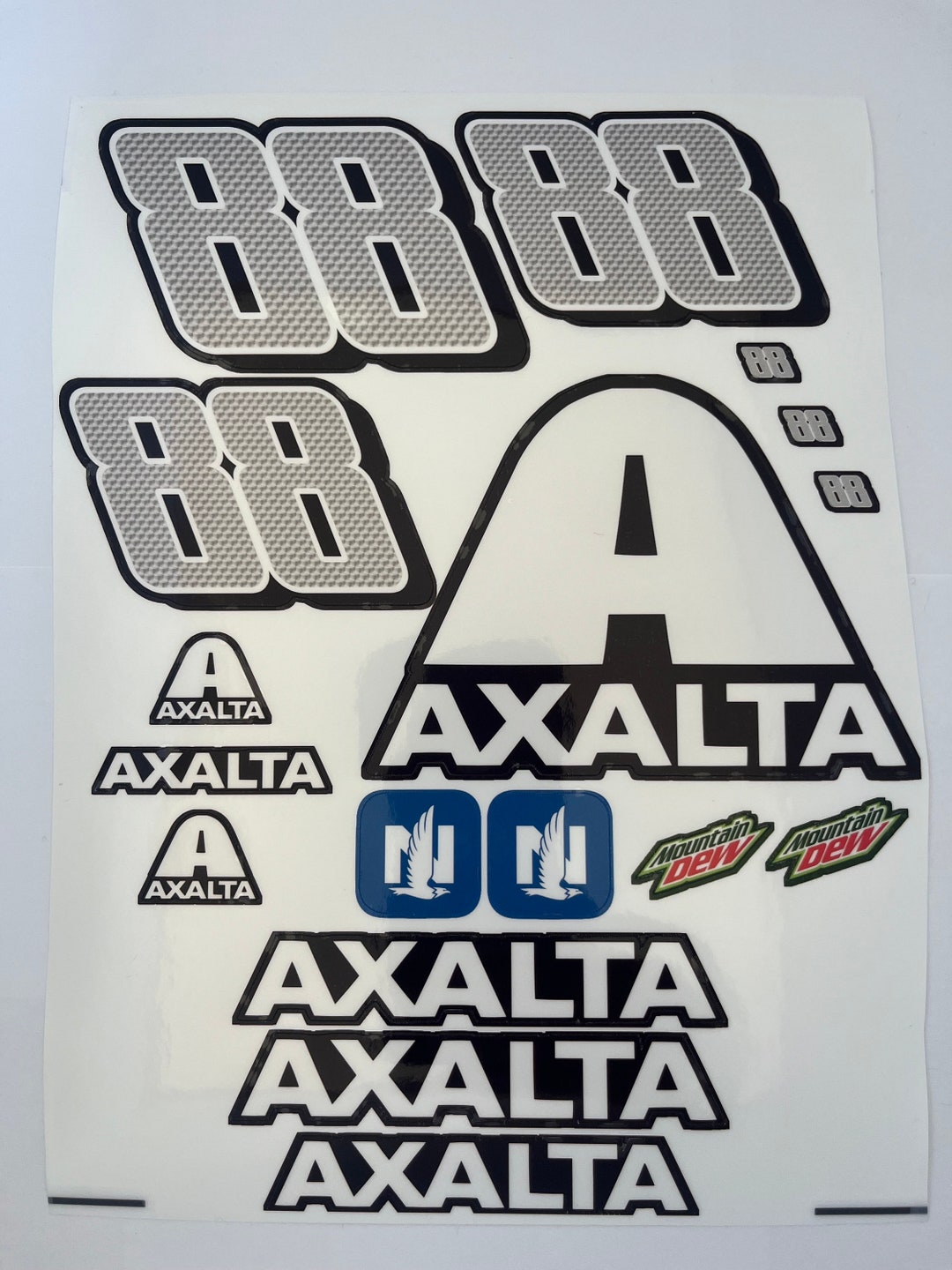 1/10 Scale AXALTA #88 Vinyl Decal Sheet - Etsy