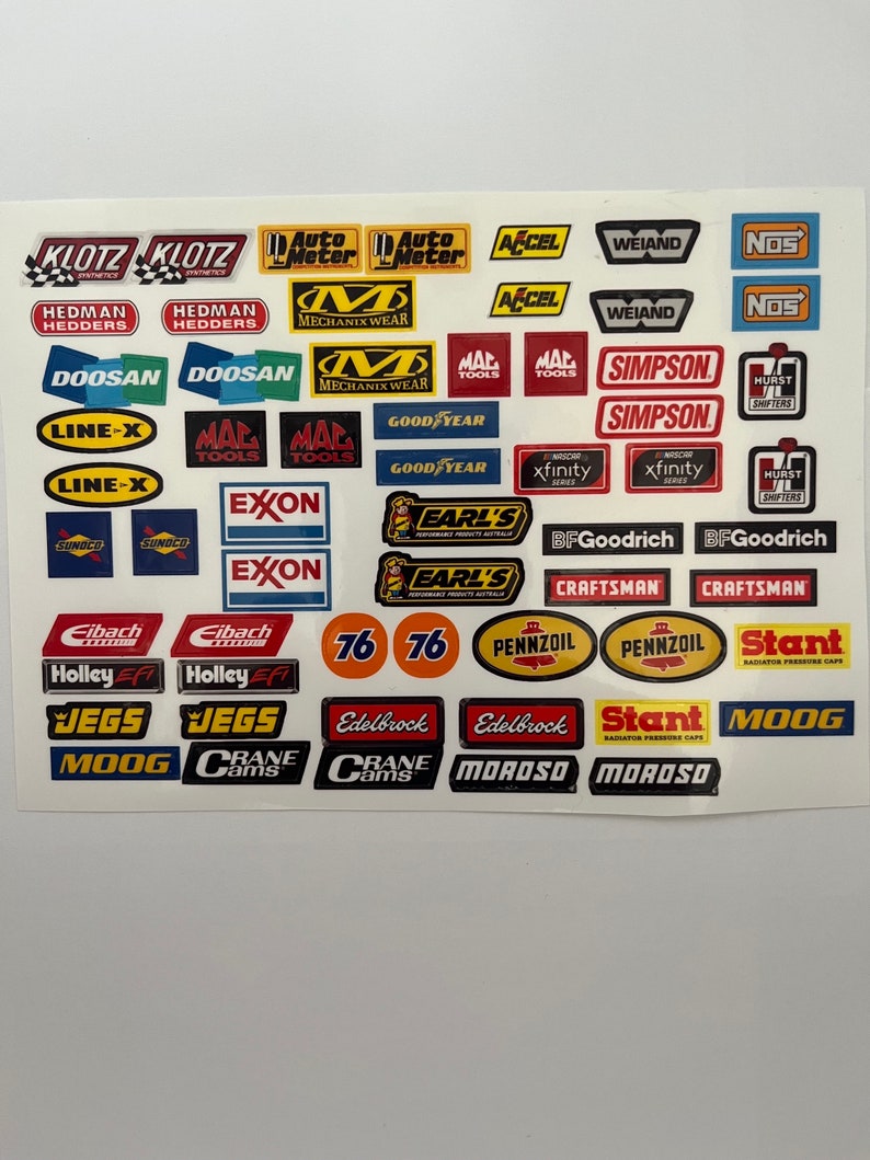 1/10 Scale Days of Thunder Mello Yello #51 Vinyl Decal Sheet - Etsy