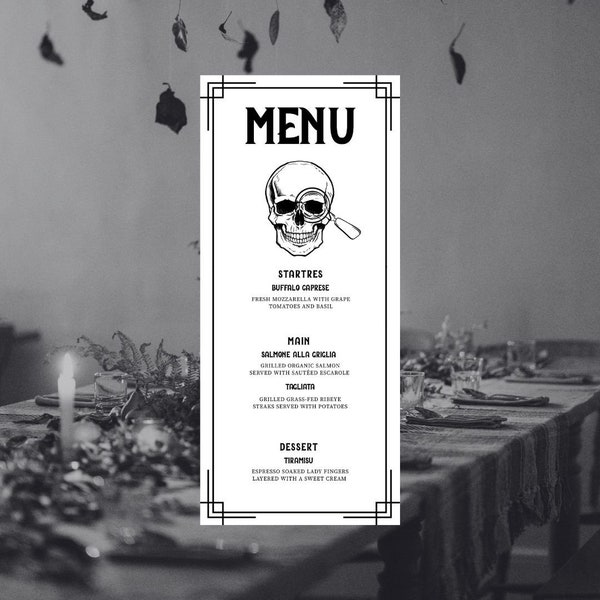 Mystery Dinner Menu - Etsy