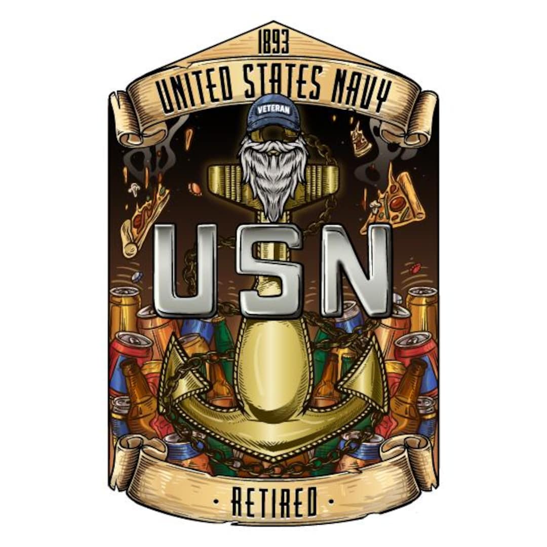 US Navy Chief Retired Retirement USN Veteran CPO Goat Locker Pride ...