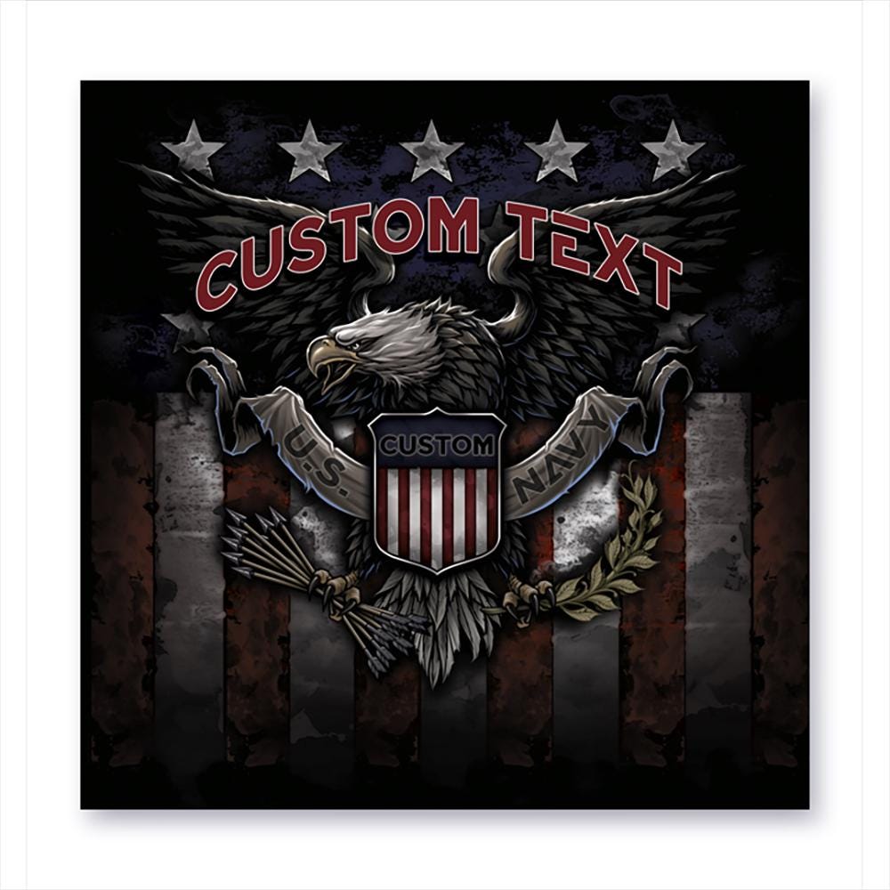 US Navy Custom Warship Submarine Boat Squadron USN Command Patriotic ...