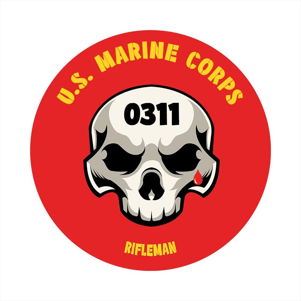 USMC MOS Military Occupation Specialty Enlisted Marine Corps US Marine ...