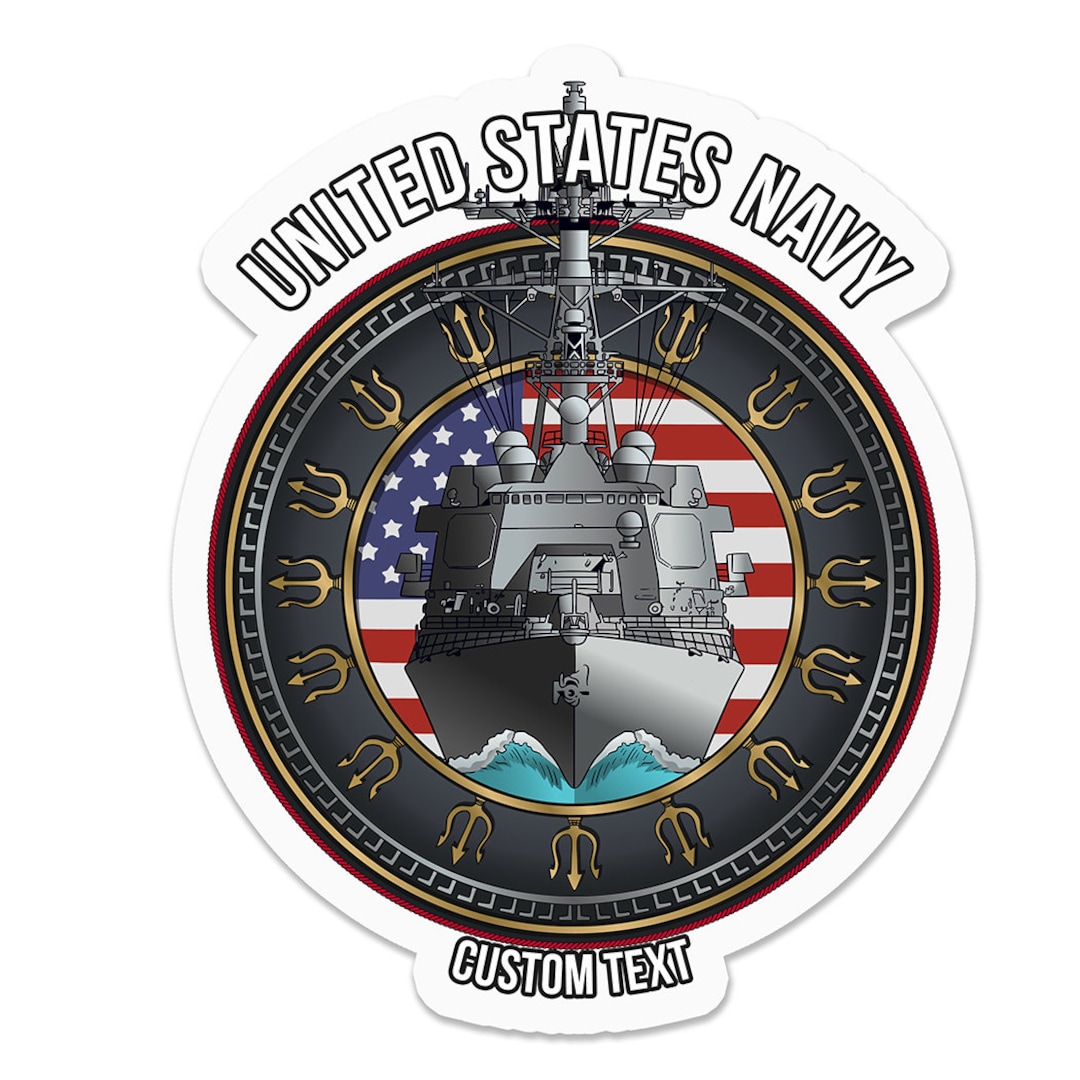 US Navy Destroyer Decal Tin Can Sailor Decal US Navy Veteran Decal ...