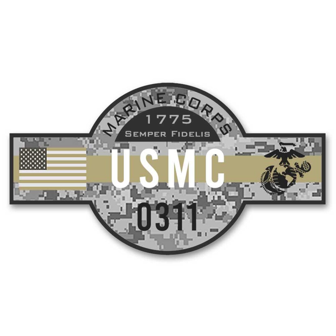 USMC Military Decal Marine Corps OIF Decal Marine Corps Veteran Decal ...