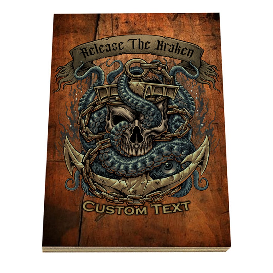 US Navy Chief Kraken 12X15 Wood Sign Navy Chief Gift Navy Chief Anchor ...