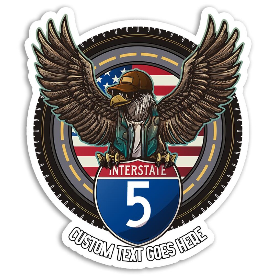 US Trucker 18 Wheeler LTL Convoy Highway Freeway Sign Patriotic ...