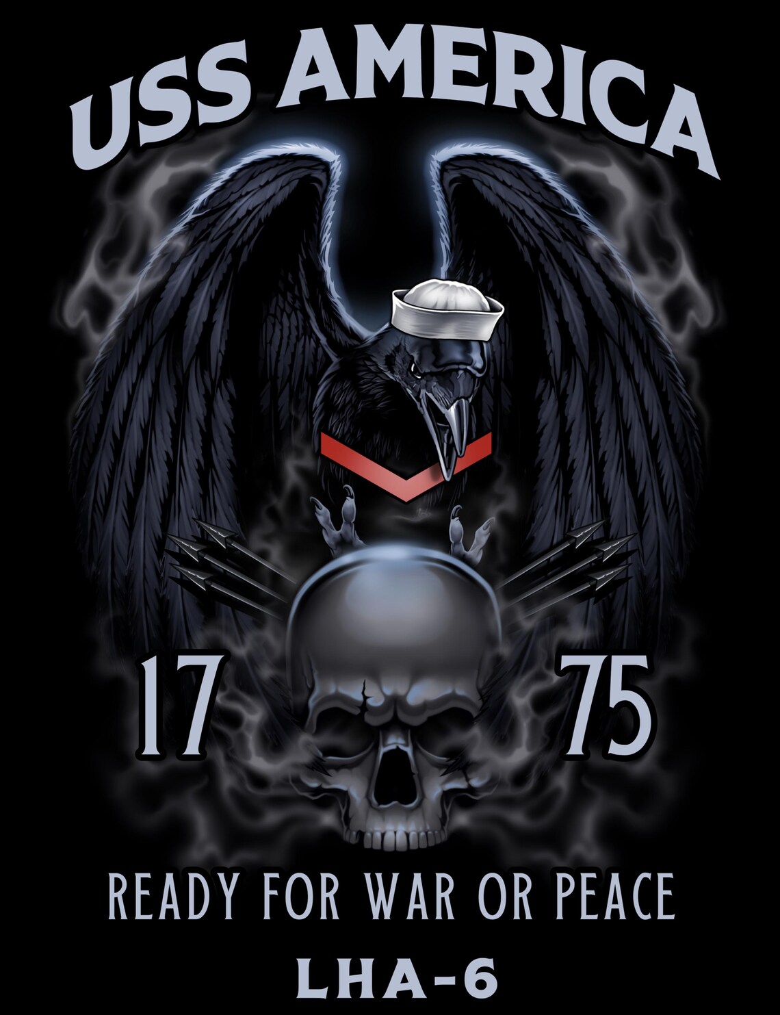 US Navy Enlisted Crow FCPOA 1st 2nd 3rd Class Petty Officer Warship ...