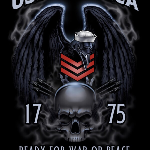 US Navy Enlisted Crow FCPOA 1st 2nd 3rd Class Petty Officer Warship ...