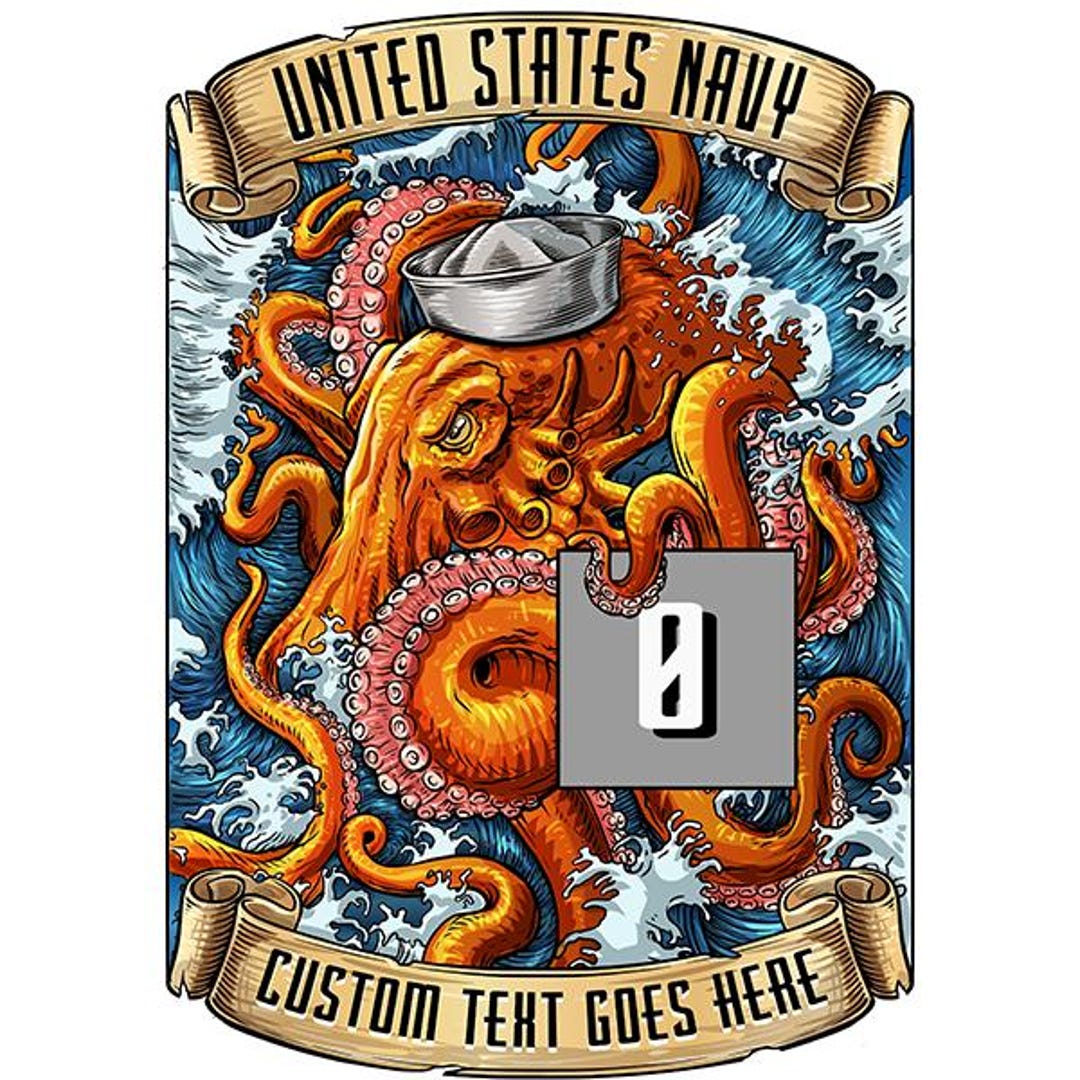 US Navy Hull Number Kraken Octopus USN Veteran Prior Service Military ...