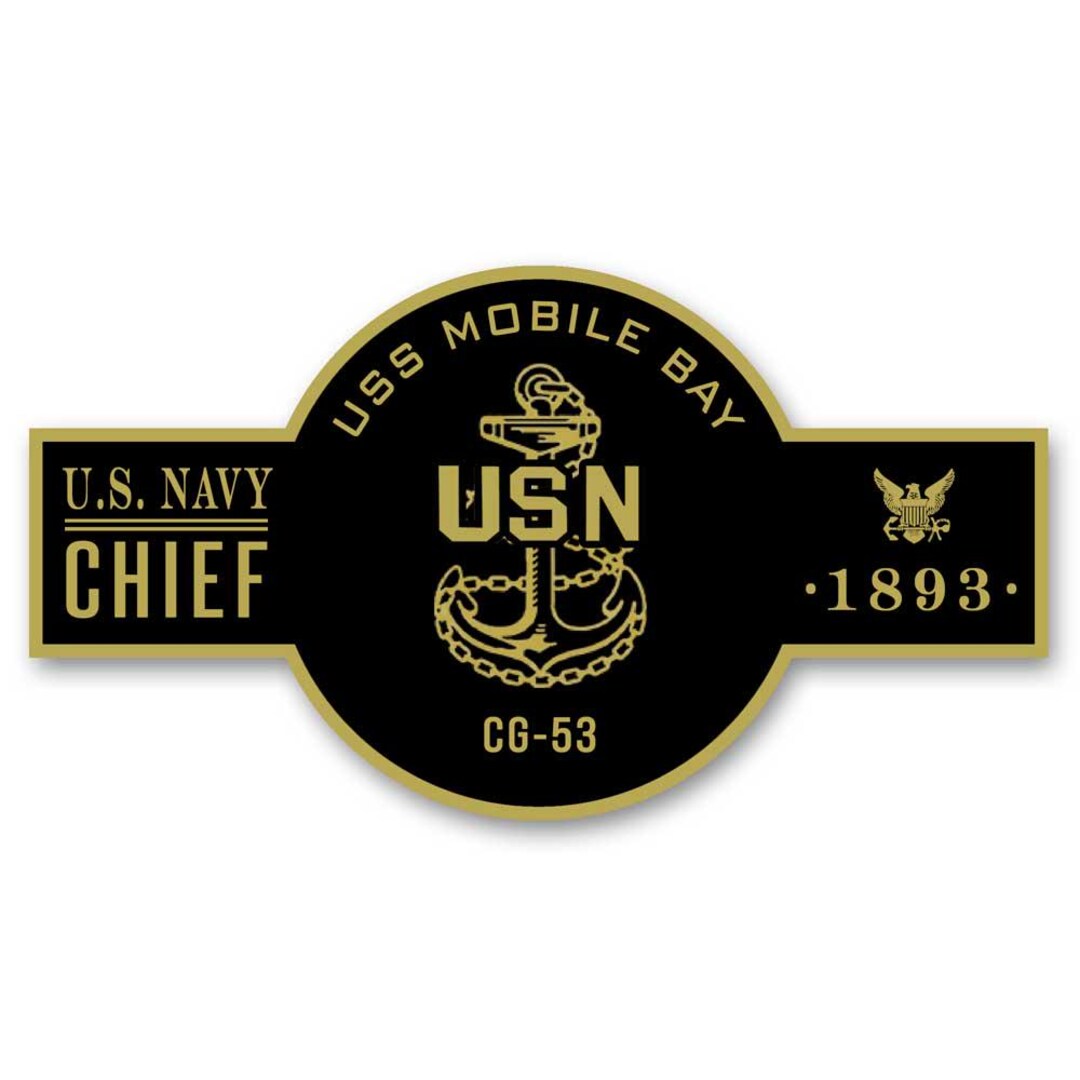 US Navy Chief Decal Warship Boat Squadron Chief Anchor Decal Chief ...