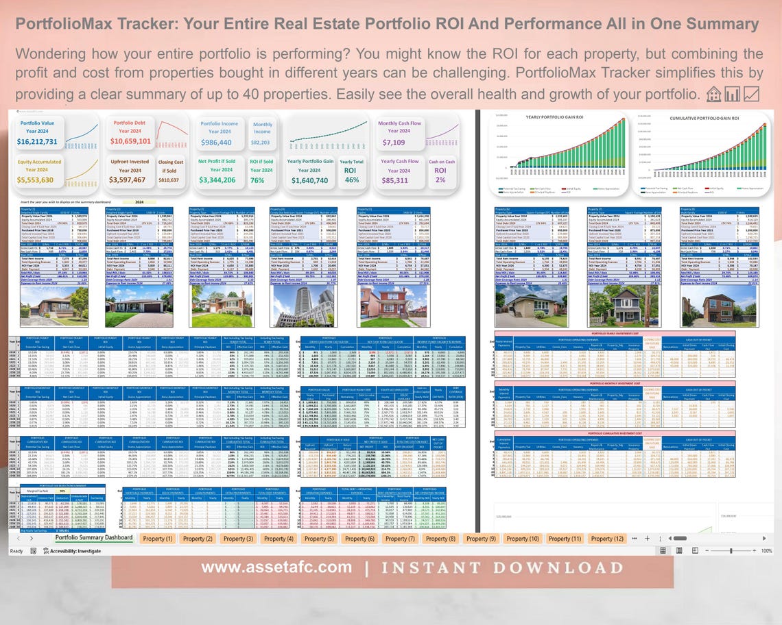 Portfoliomax Tracker - Your Entire Real Estate Portfolio ROI and ...