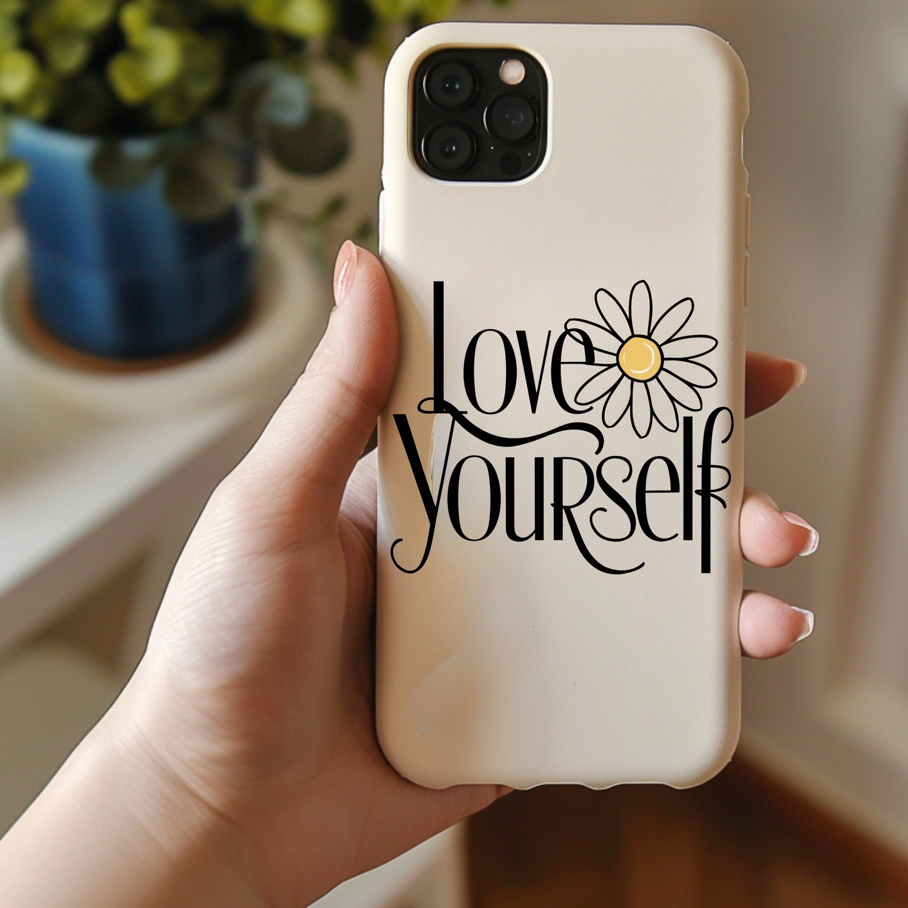 Love Yourself PNG Daisy Design Valentines Day Self-love Design Positive ...