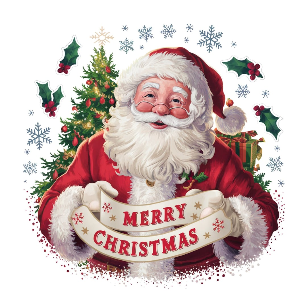 5 Merry Christmas Santa Claus PNG | Christmas Tree Clipart | Santa ...