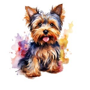 Watercolor Dog Clipart Pack - 10 Cute PNG Dog Breeds, Adorable ...