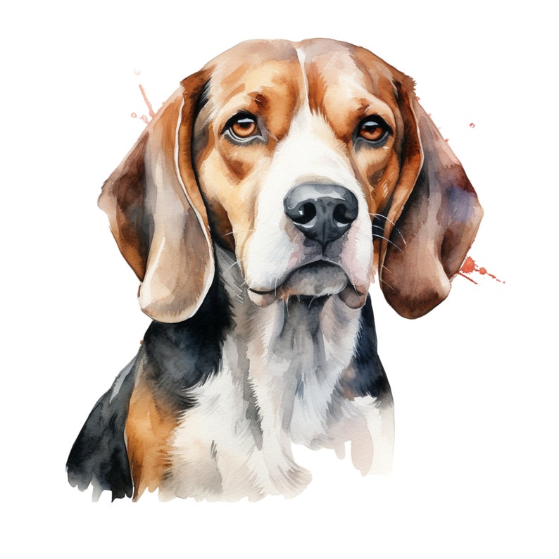 Watercolor Dog Clipart Pack 10 Cute PNG Dog Breeds, Adorable Sublimated ...