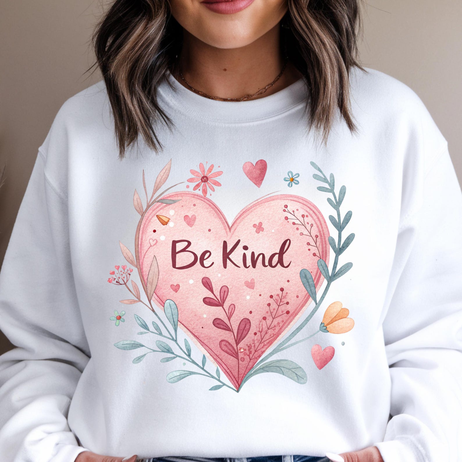 Be Kind Valentine Heart PNG: Women's Shirt Design (digital Download) - Etsy