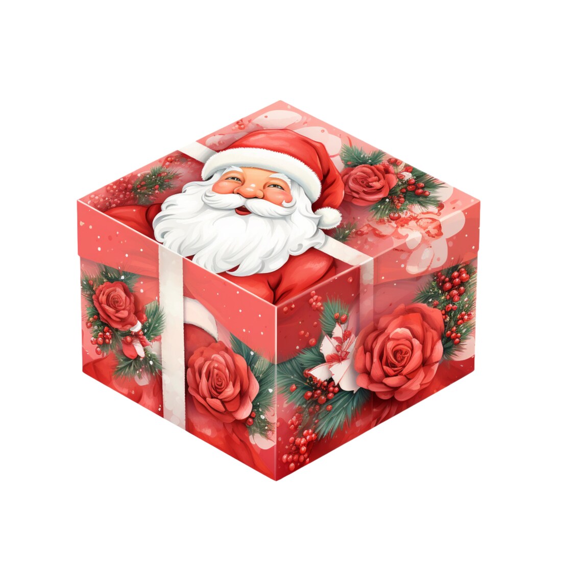 Christmas Gift Boxes Clipart, Watercolor Clipart, Christmas PNG, Gift ...