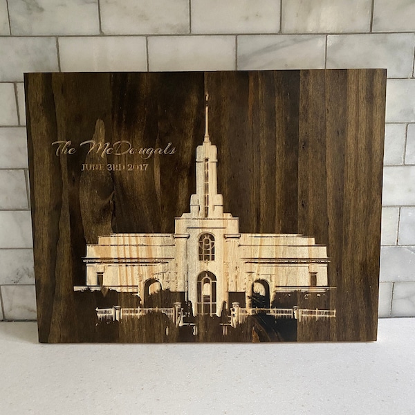 Temple Wood Sign - Etsy