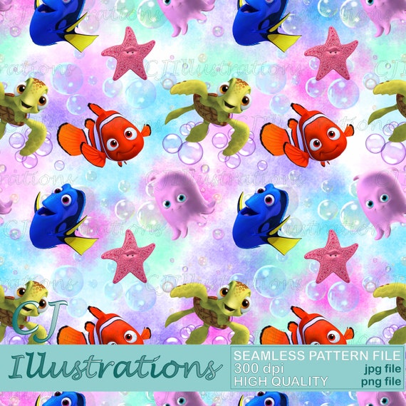 Purple And Yellow Fish Finding Nemo