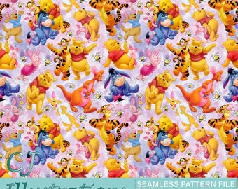Winnie the Pooh Seamless,seamless Pattern,digital Paper,digital,paper ...