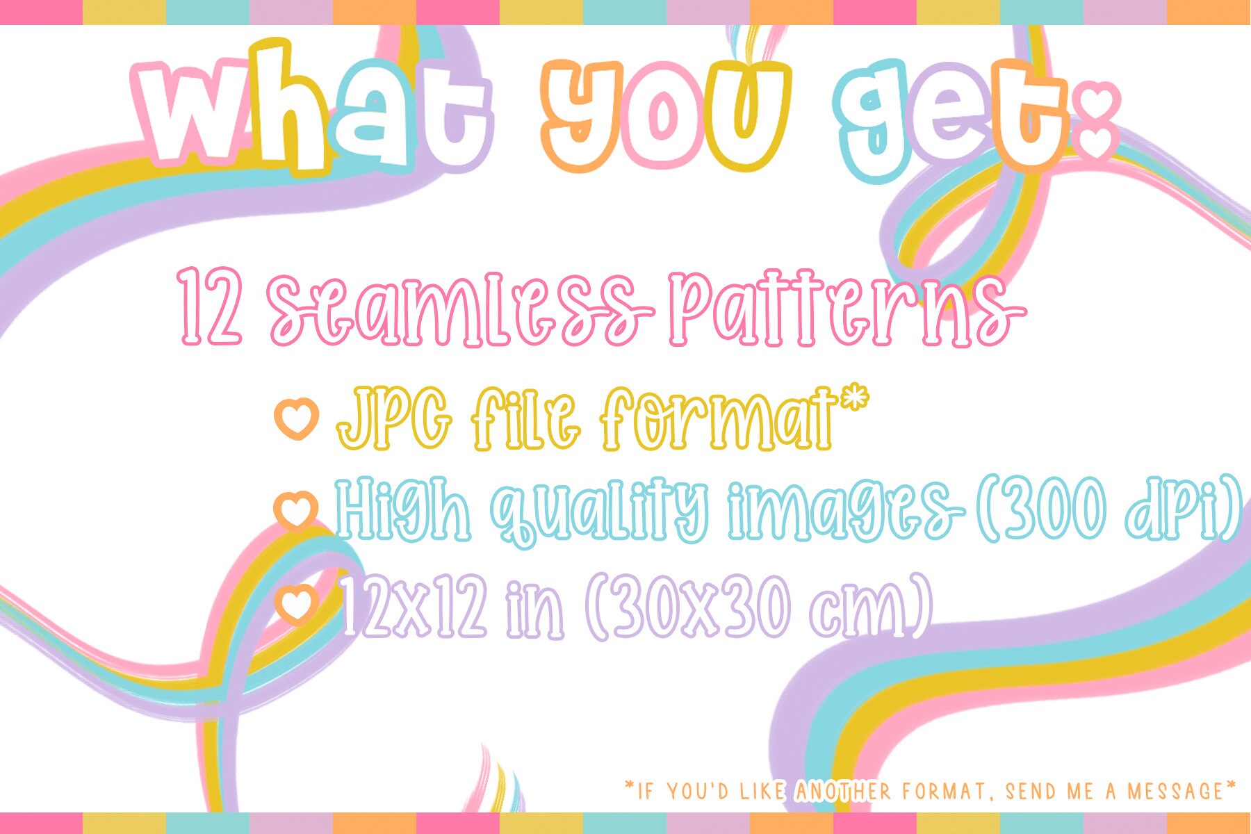 12 Seamless Glowing Neon Digital, Dark Neon Patterns, Printable ...