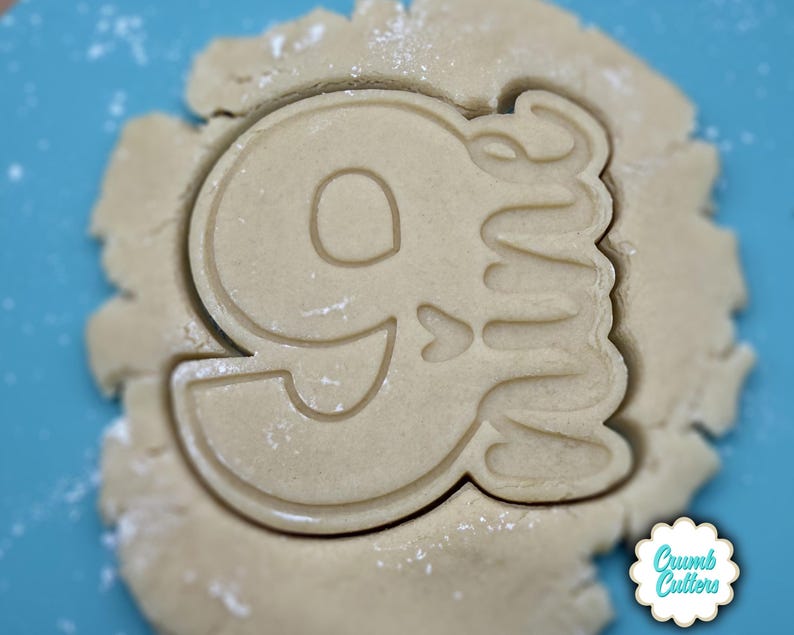 Number Cookie Cutter & Stamp - Etsy