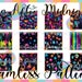 12 Seamless Glowing Neon Digital, Dark Neon Patterns, Printable ...