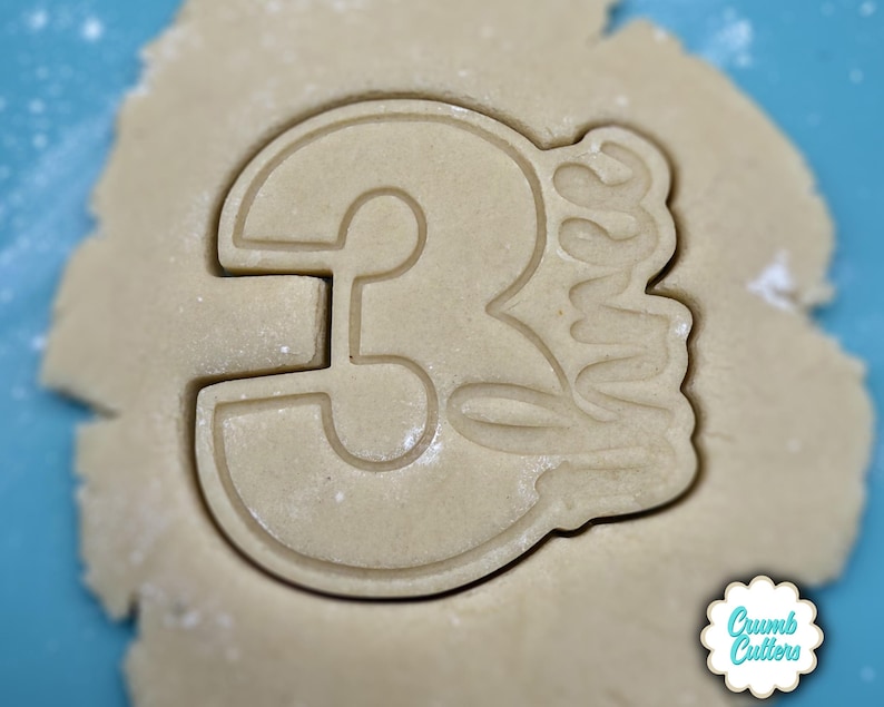 Number Cookie Cutter & Stamp - Etsy