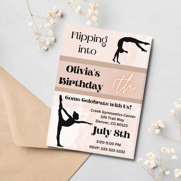 Flipping Into Birthday Invitations - Etsy