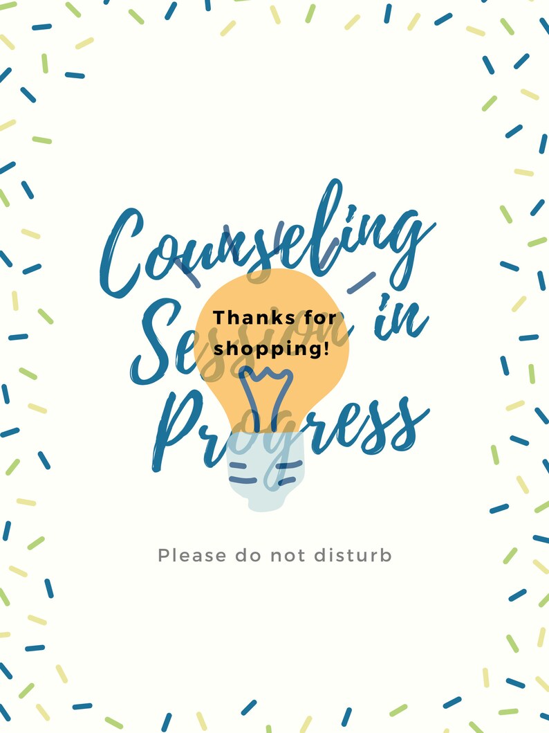 Counseling Session in Progress | Do Not Disturb Sign | DIGITAL DOWNLOAD ...