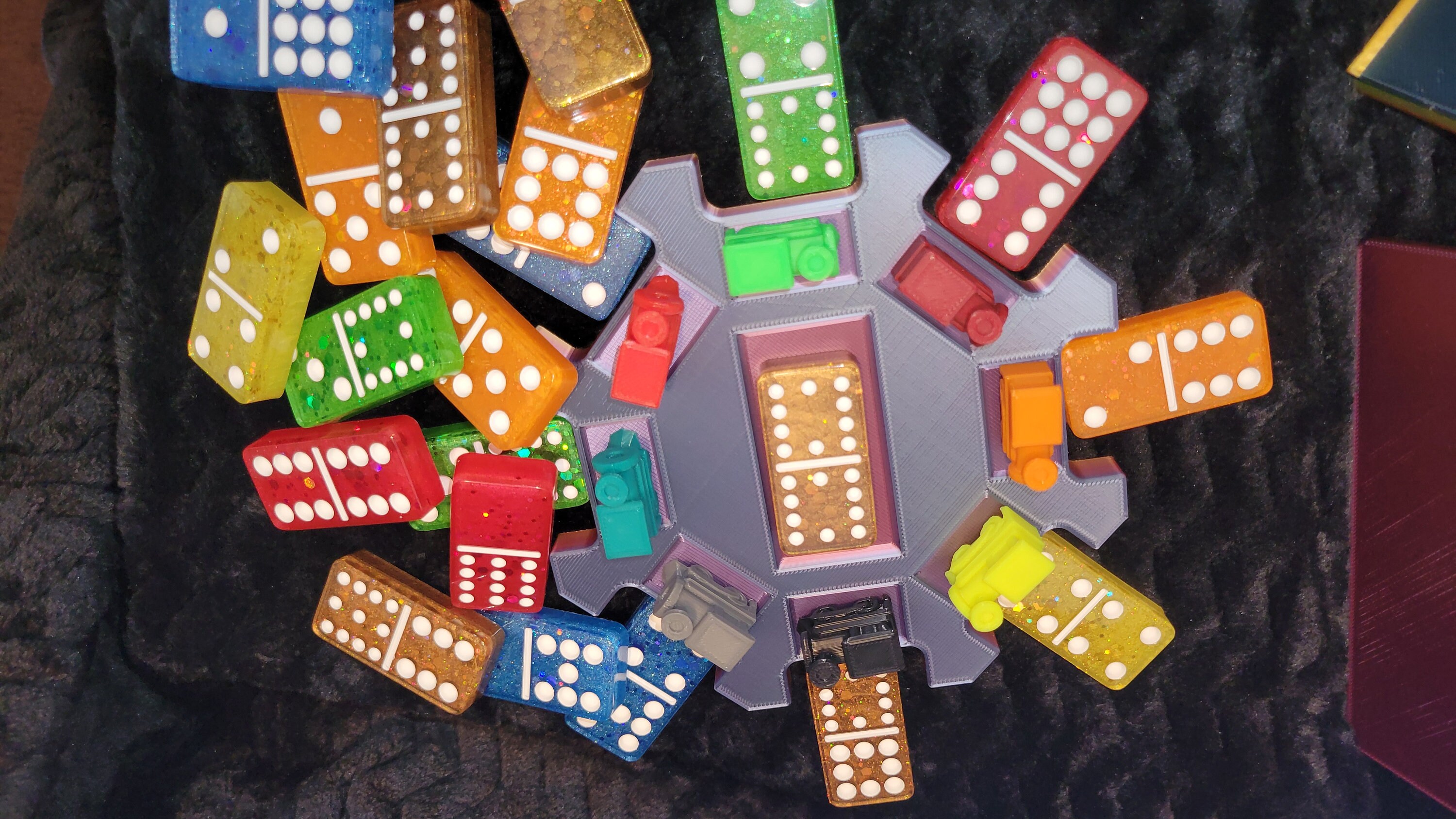 Multi-color Domino 12 Mexican Trains Game - Etsy