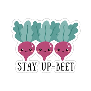 Stay Up-beet Sticker | Punny | Laptops Water Bottles, Notebooks - Etsy